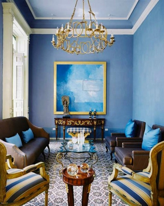 15 Amazing Blue Living Rooms